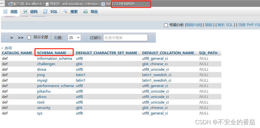 SQL注入--详解information_schema数据库在SQL注入中的作用（以dvwa靶场为例）_schemata 注入-CSDN博客