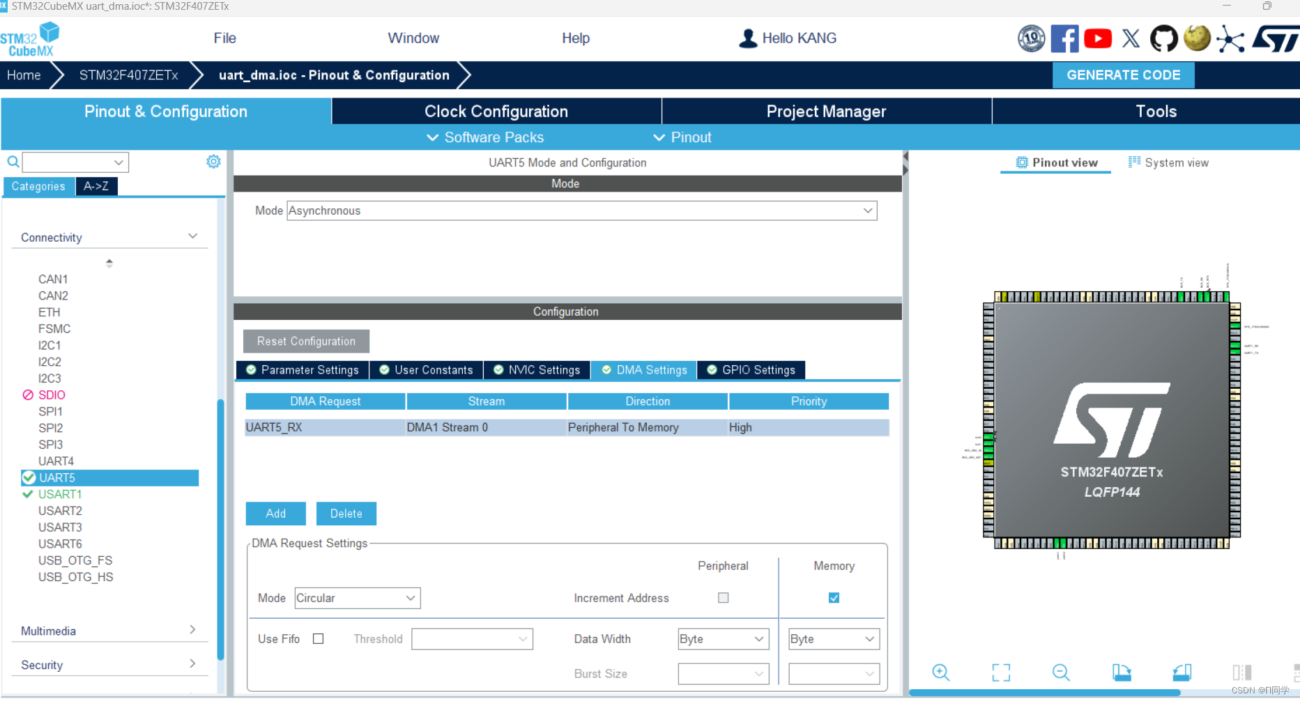 STM32LL库编程系列第三讲——USART+DMA通信_ll库 usart dma-CSDN博客