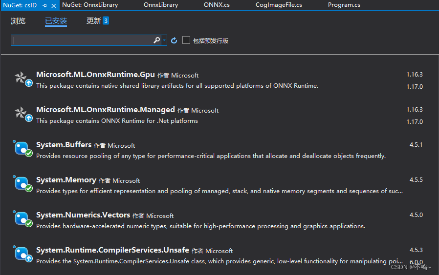 C#onnxruntime模型部署时，无法在 DLL“onnxruntime”中找到名为“OrtGetApiBase”的入口点的解决方法-CSDN博客