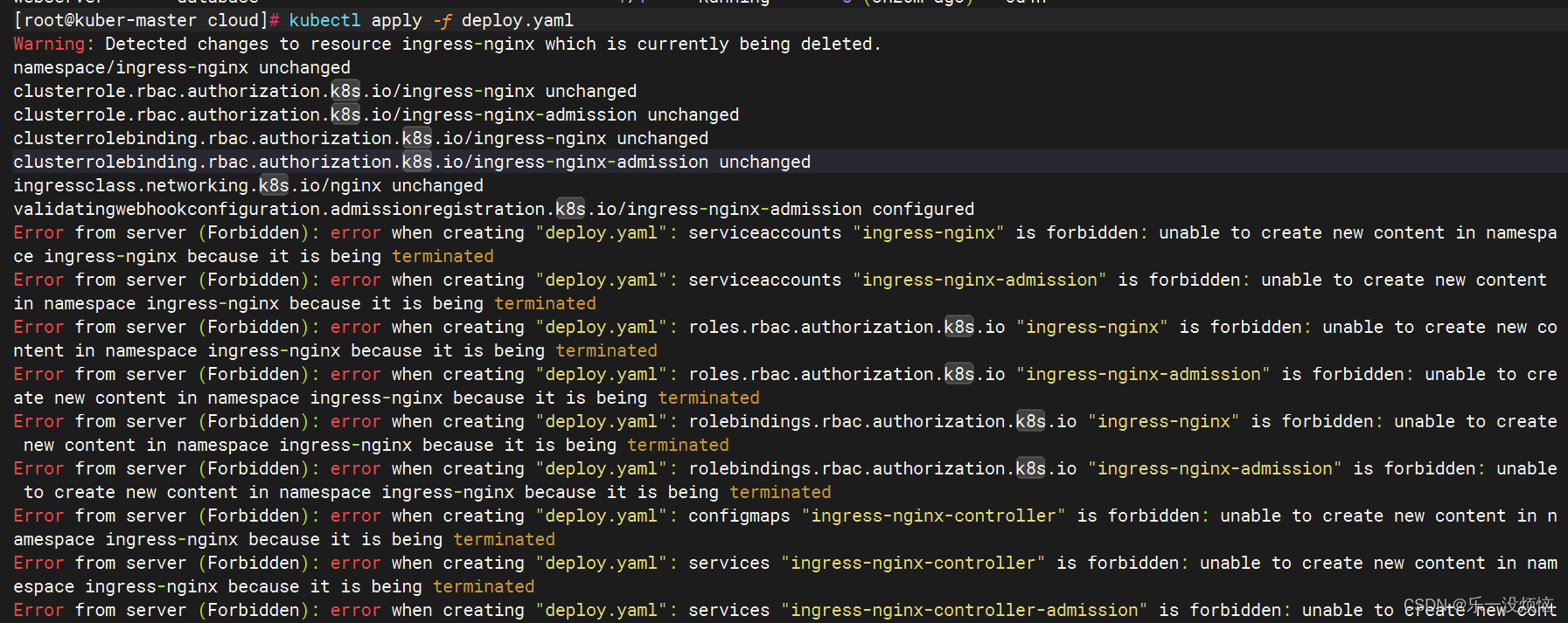K8s Ingress执行kubectl Apply F Deploy Yaml 报错解决方法 Error When Creating