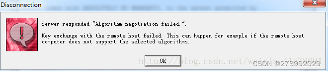 SSH Secure Shell “Algorithm negotiation failed“ 解决方法-CSDN博客