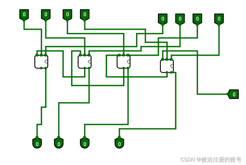 Logsim实现1位全加器和4位全加器_logisim四位全加器-CSDN博客