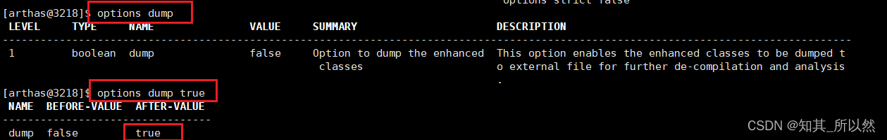 arthas命令详解二（dump、classloader、monitor、watch、trace、stack、tt、options ...