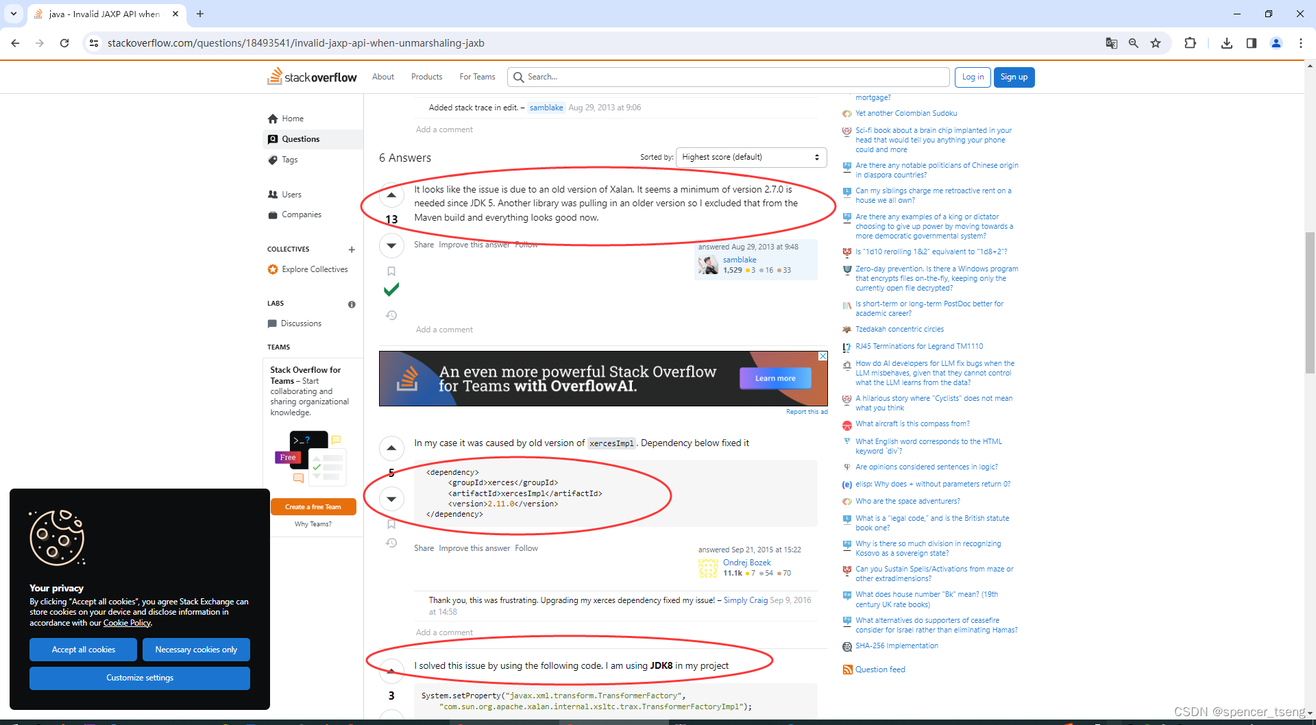 java.lang.AbstractMethodError:javax.xml.transform.TransformerFactory.setFeature(Ljava/lang ...