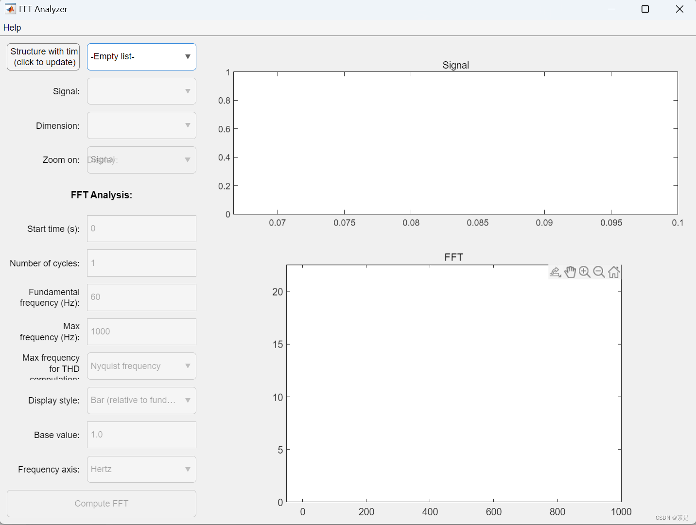 MATLAB2022B，记录波形后，FFT中仍未有波形可以处理的解决办法_matlabfft分析没有波形-CSDN博客