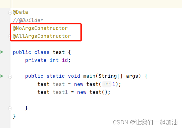 @NoArgsConstructor、@AllArgsConstructor、@RequiredArgsConstructor的区别和@Data和@Builder的用法以及在idea中使用的 ...