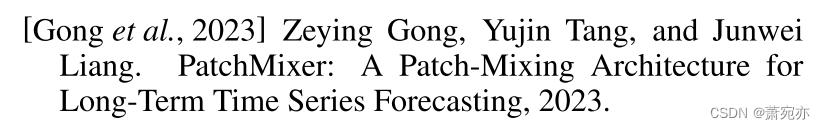 PatchAD: Patch-based MLP-Mixer for Time Series Anomaly Detection-CSDN博客