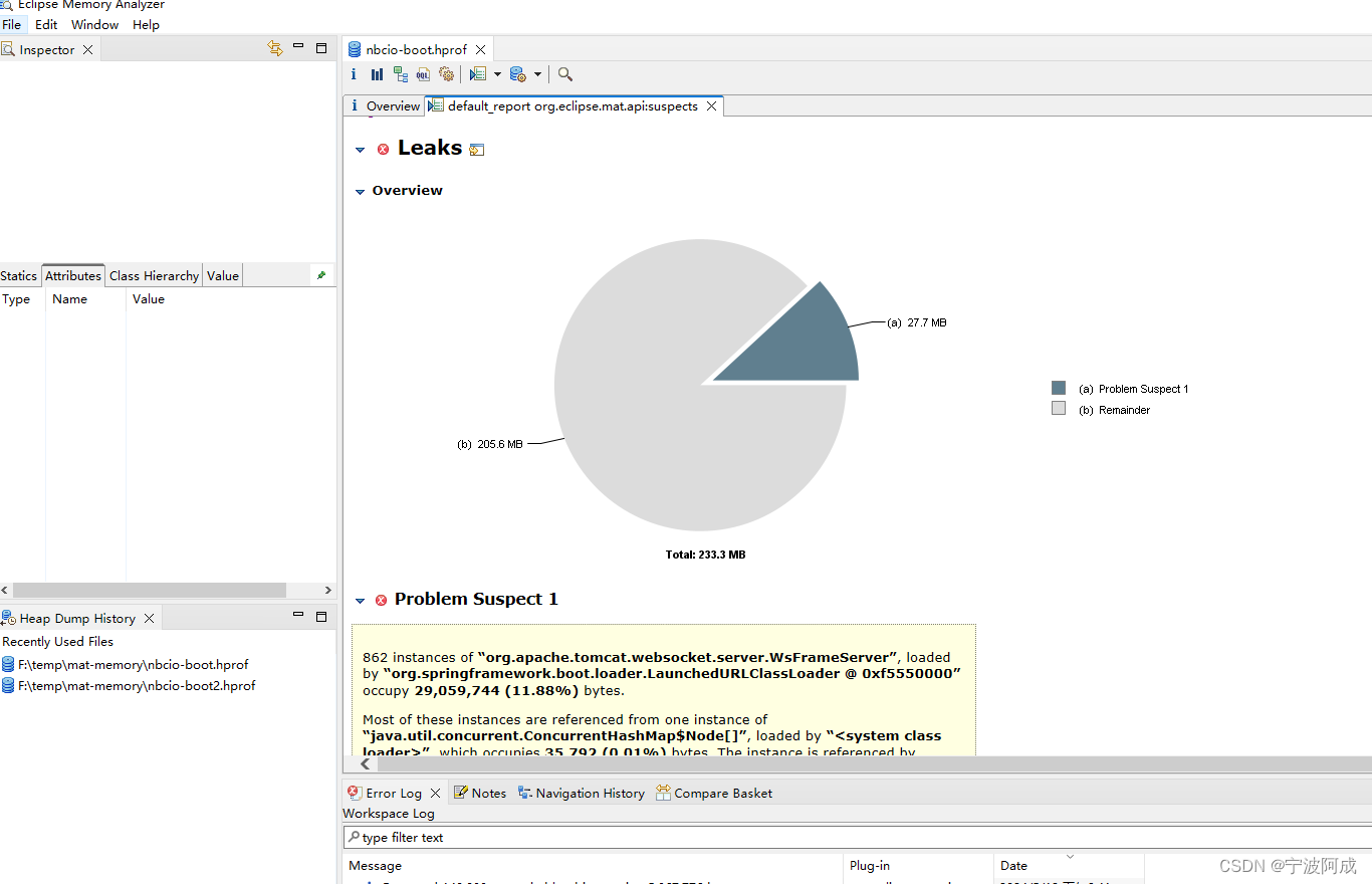 使用Memory Analyzer分析内存溢出_memoryanalyzer-CSDN博客