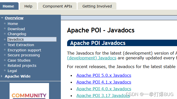 关于Apache-POI的学习与工具类封装日志【1】----如何从官方文档的信息中部署环境并进行初期测试_org.apache.poi 工具类-CSDN博客