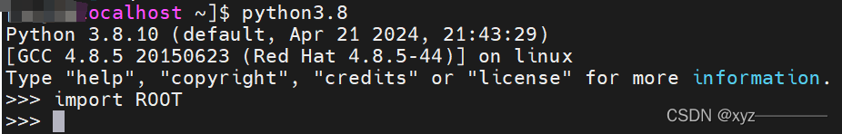 centos7系统下make编译安装CERN ROOT，以及问题解决方法（包括环境cmake gcc python3.8 PyROOT，可以支持centos环境下运行python代码读取 ...