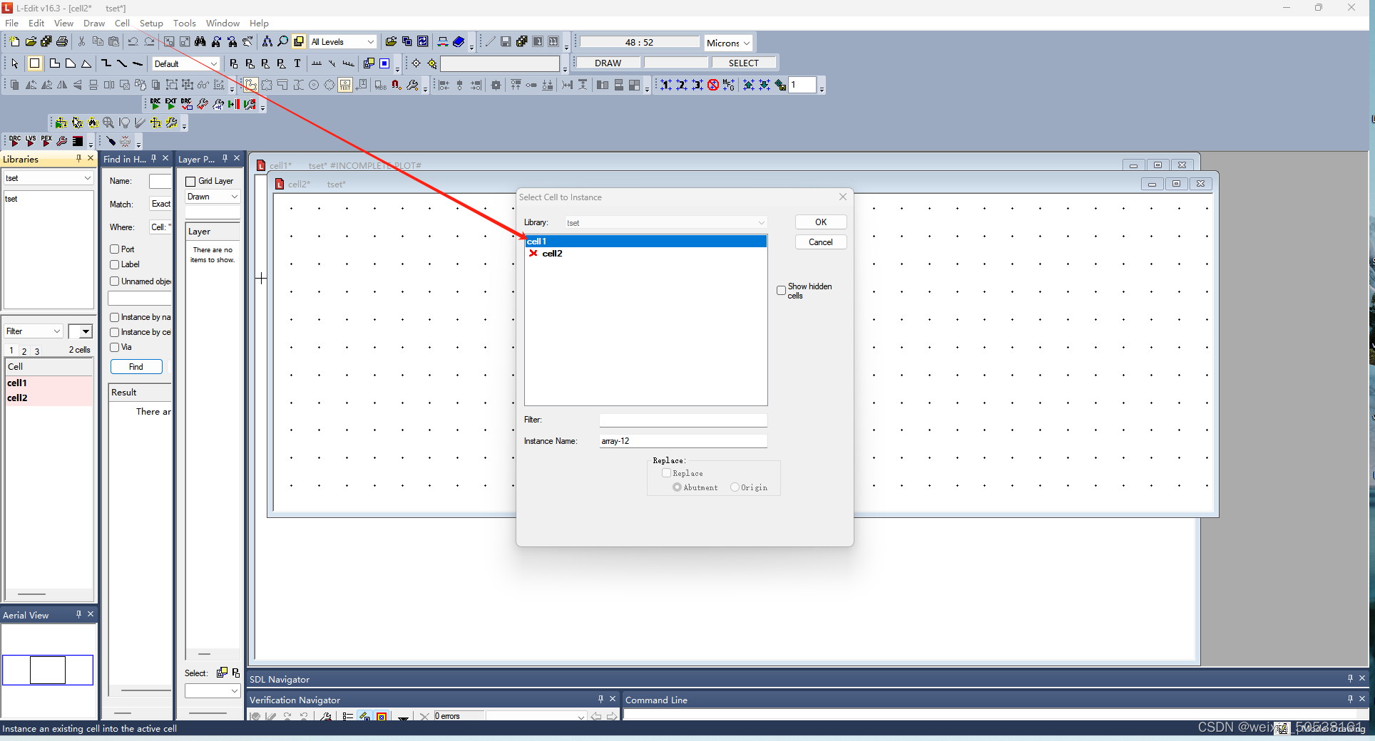 L-Edit设置矩阵阵列结构_ledit矩阵-CSDN博客