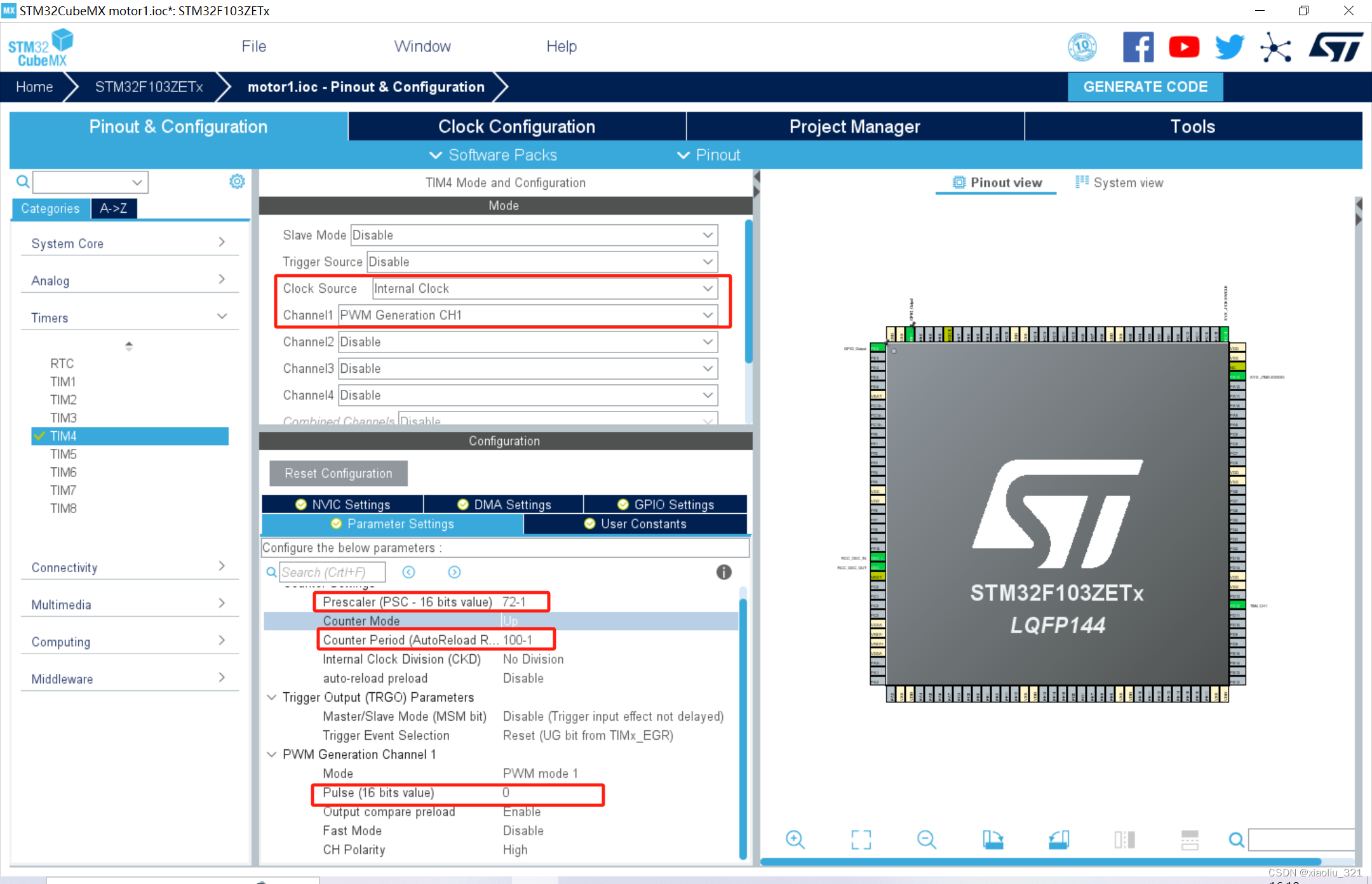 用STM32F103ZET6驱动直流电机-CSDN博客
