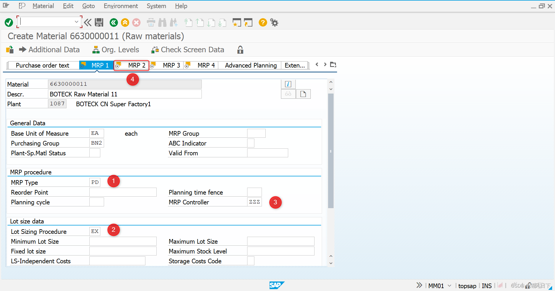 2 SAP集成测试-成品销售业务主线-主数据维护(MM模块-MM01物料主数据)_sap维护物料销售单位-CSDN博客