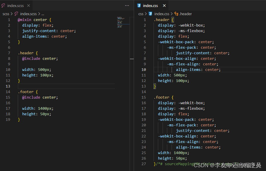 scss--混入@mixin、@inclue、占位选择器 %、继承 @extend、插值语法 #{}、_scss @include-CSDN博客