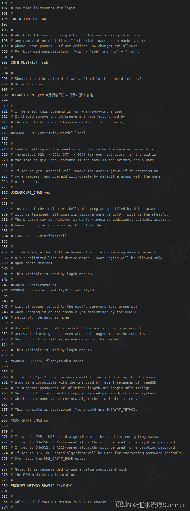 Linux用户配置文件login.defs-CSDN博客