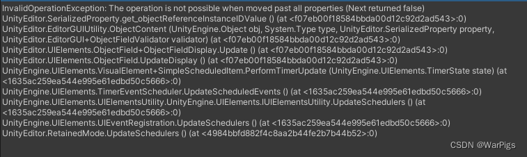 Unity脚本笔记_unity objectdisposedexception: serializedproperty -CSDN博客
