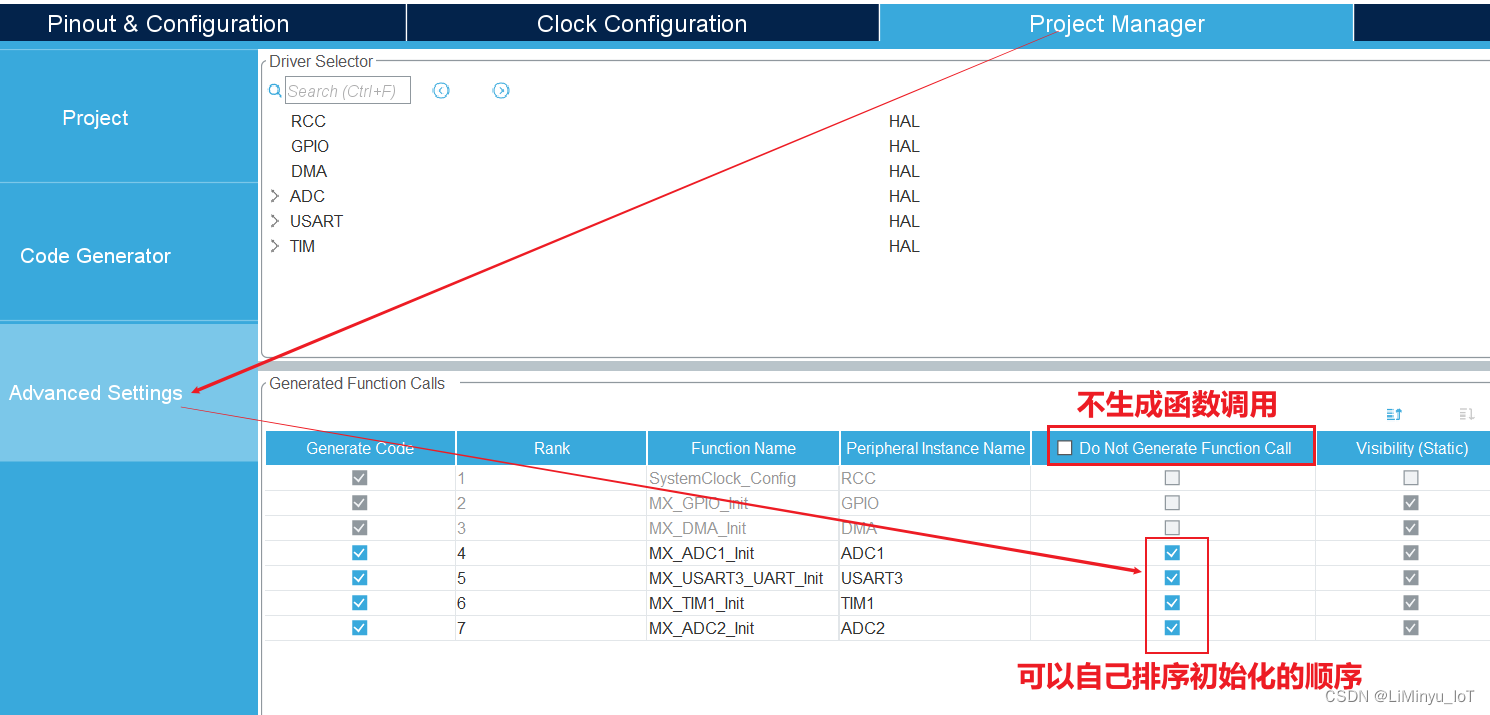 双ADC的使用 PWM触发ADC采样 ADC中断和DMA ADC自动校准——STM32CubeMX_stm32 adc pwm触发-CSDN博客