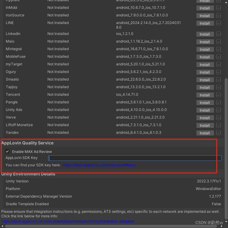 unity使用Applovin报错： 加载主类 com.android.sdklib.tool.sdkmanager.SdkManagerCli 时出现 LinkageError_错误: 加载 ...