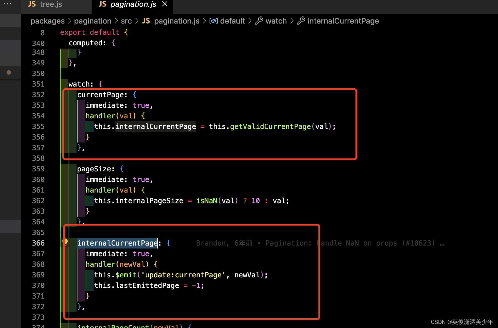 el-pagination 分页器，当total为0时，设置pageIndex大于1，请求数据获取到总total后，分页器页码依旧展示为1_el.pagination.total-CSDN博客