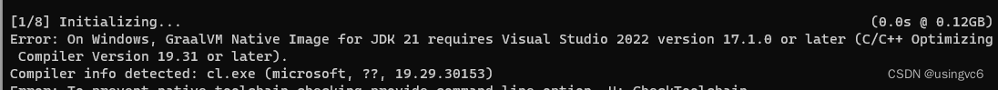 GraalVM JDK21安装，Java打包windows应用程序exe_error: on windows, graalvm native image for jdk 21-CSDN博客