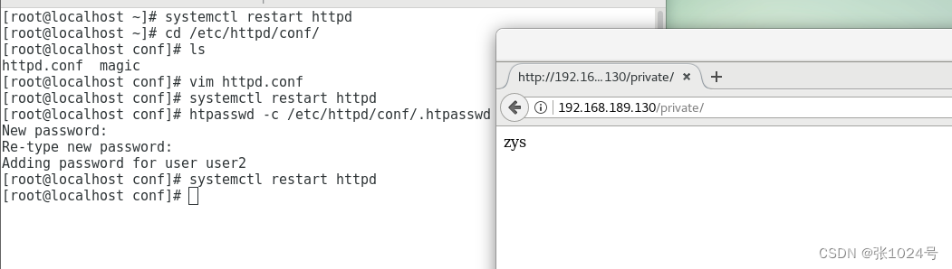 centos7搭建apache服务（基于域名和IP访问，用户访问控制）_如何在apache网站添加用户访问-CSDN博客
