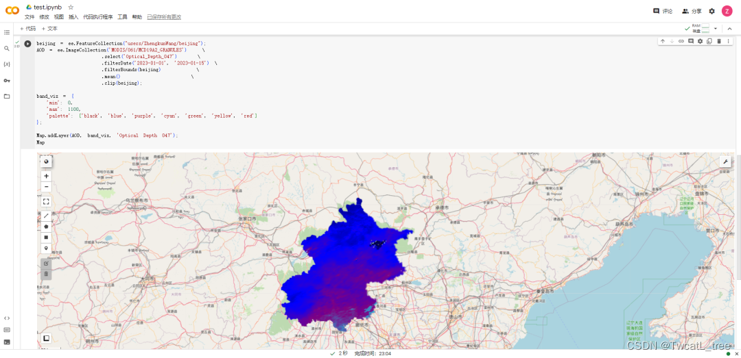 【GEE】使用Colab加载Geemap_colab gee-CSDN博客