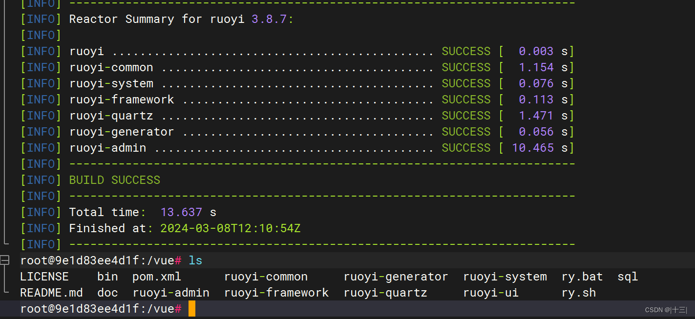 docker 部署Ruoyi 项目_若依 部署在docker里-CSDN博客