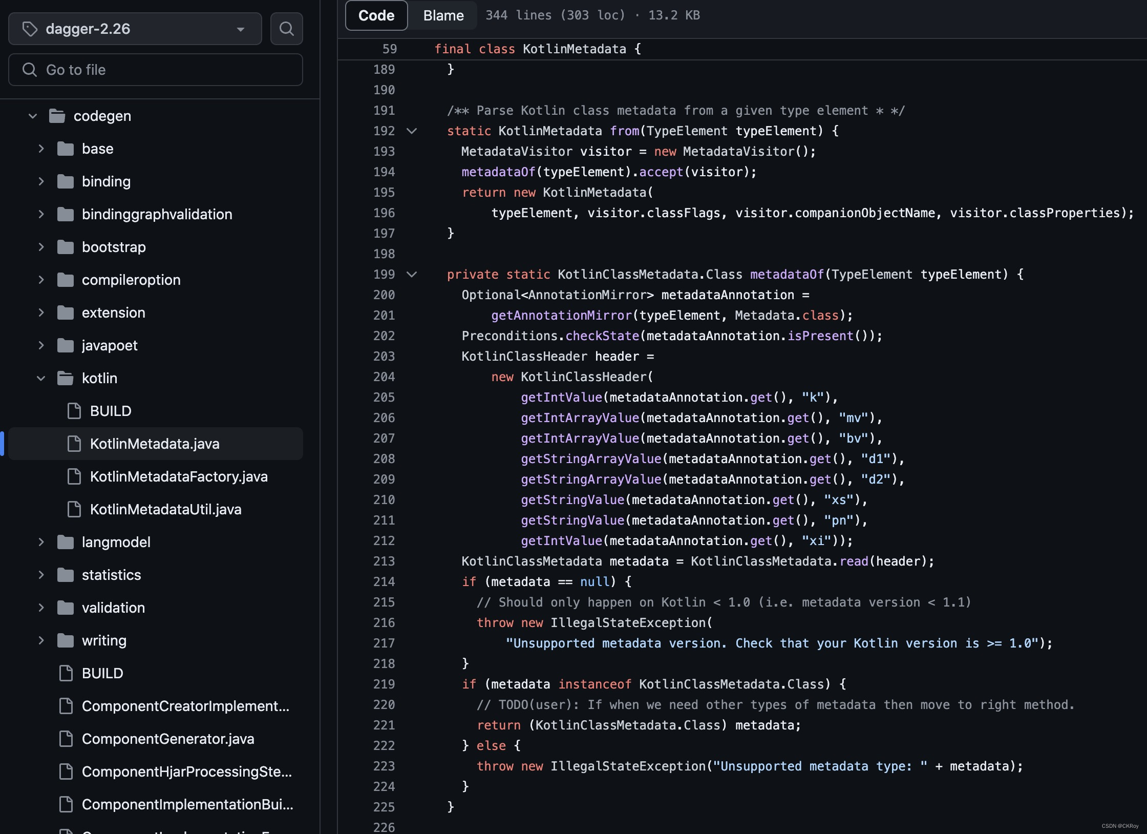 kapt错误，Unsupported metadata version. Check that your Kotlin version is ...