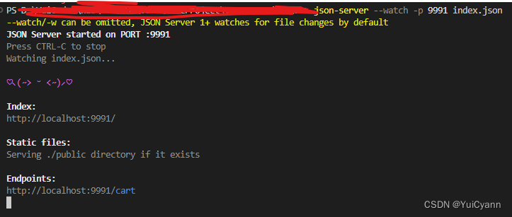 已解决！json-server : 无法将“json-server”项识别为 cmdlet、函数、脚本文件或可运行程序的名称。请检查名称的拼写，如果包括路径，请确保路径正确，然后再试一次 ...