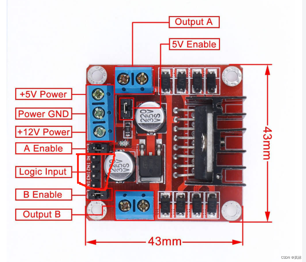 各类电机驱动学习_l298n孔距-CSDN博客