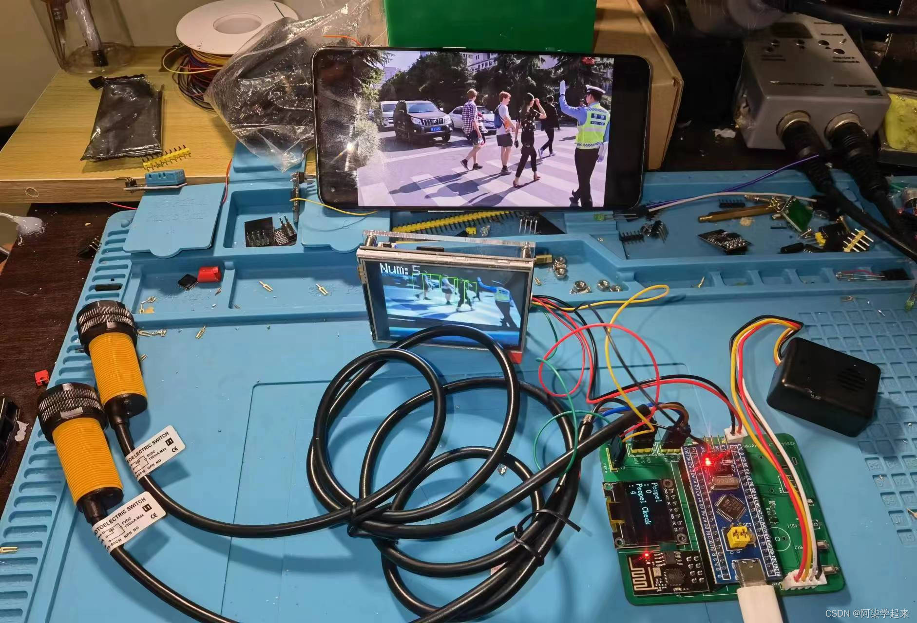 物联网毕设 -- 人像检测与人数处理（K210+STM32+云平台）_k210监控陌生人并上传到手机app报警-CSDN博客