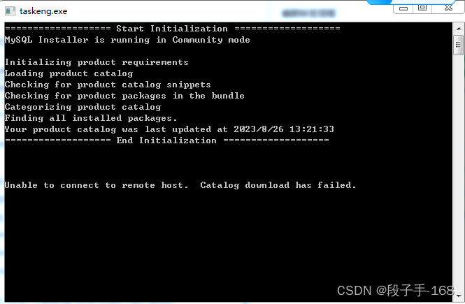 # 电脑无故弹出 cmd 窗口 Start Initialization：MySQL Installer is running in Community mode-CSDN博客