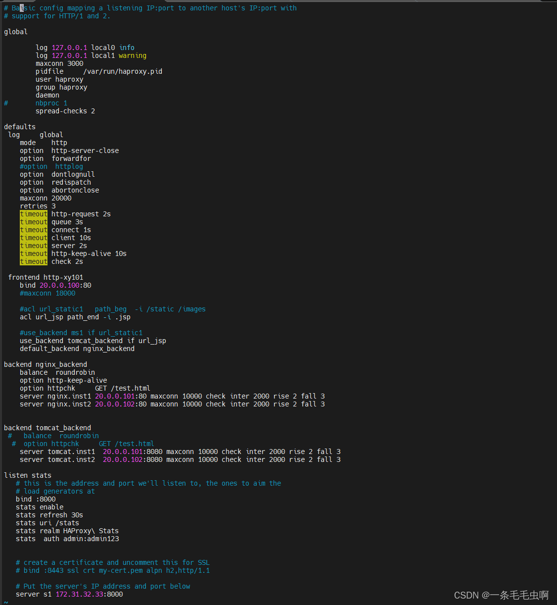 Haproxy 搭建web集群-CSDN博客