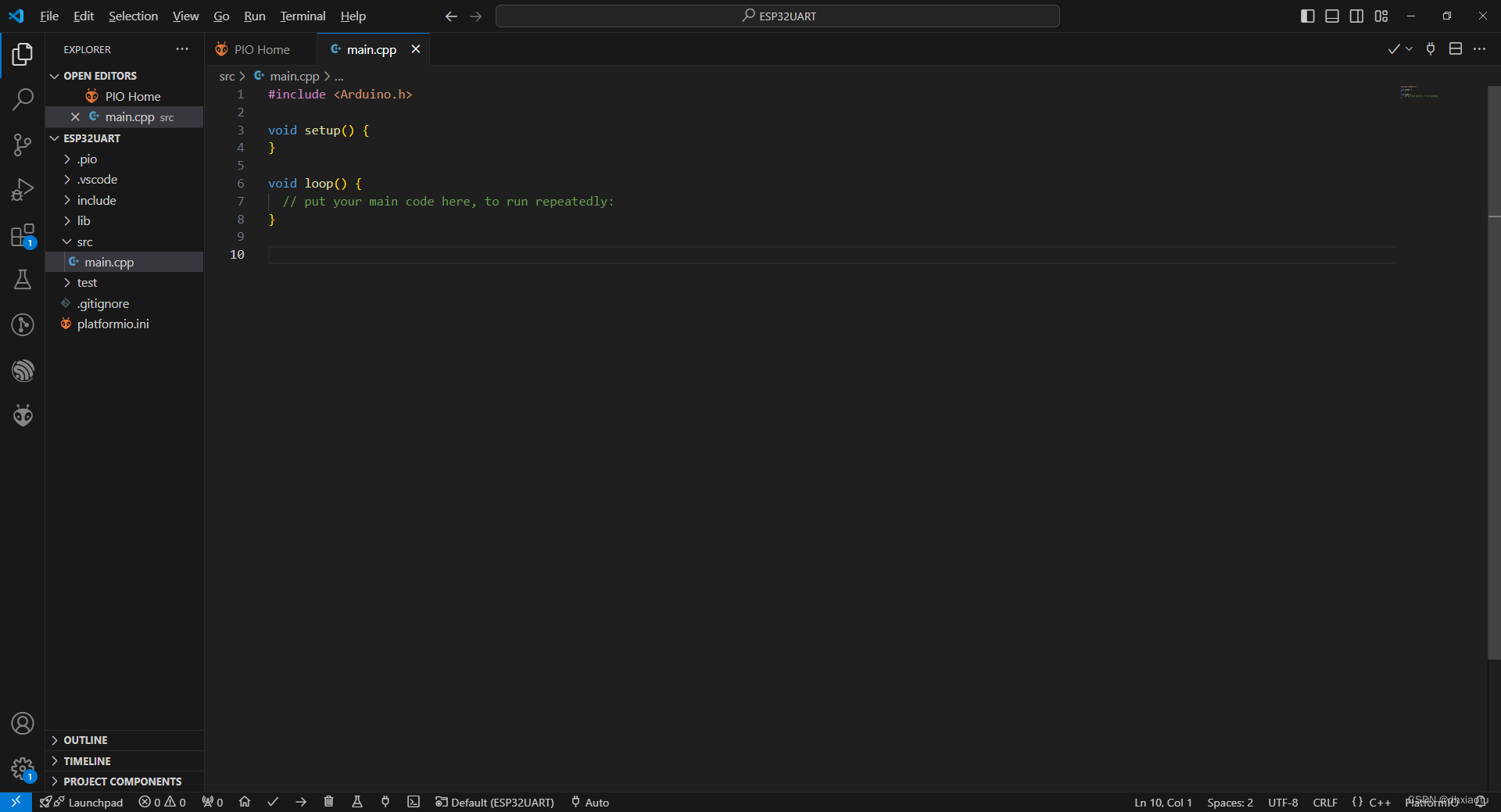 Esp32入门教程二基于esp 32 Wroom开发版的uart串口收发程序 串口控制led灯熄灭或点亮esp32wroom Uart2 Csdn博客