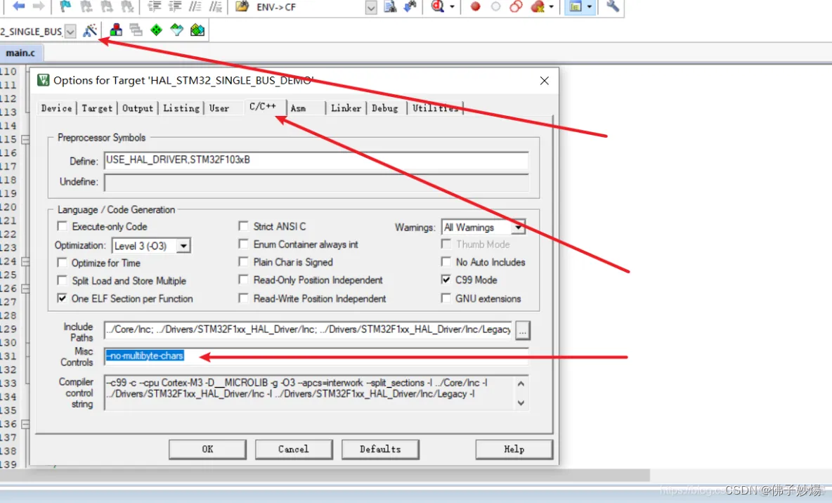 Keil MDK 工程输入中文汉字编译报错解决办法_--no-multibyte-chars-CSDN博客
