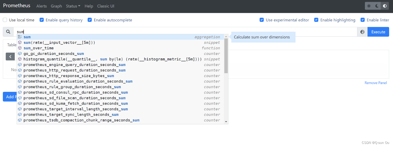 Prometheus ui页面介绍_prometheus界面-CSDN博客