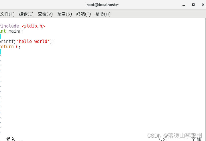 在Linux虚拟机上利用GCC编译器及vim文本编辑器运行“Hello world！”程序_gcc helloworld-CSDN博客