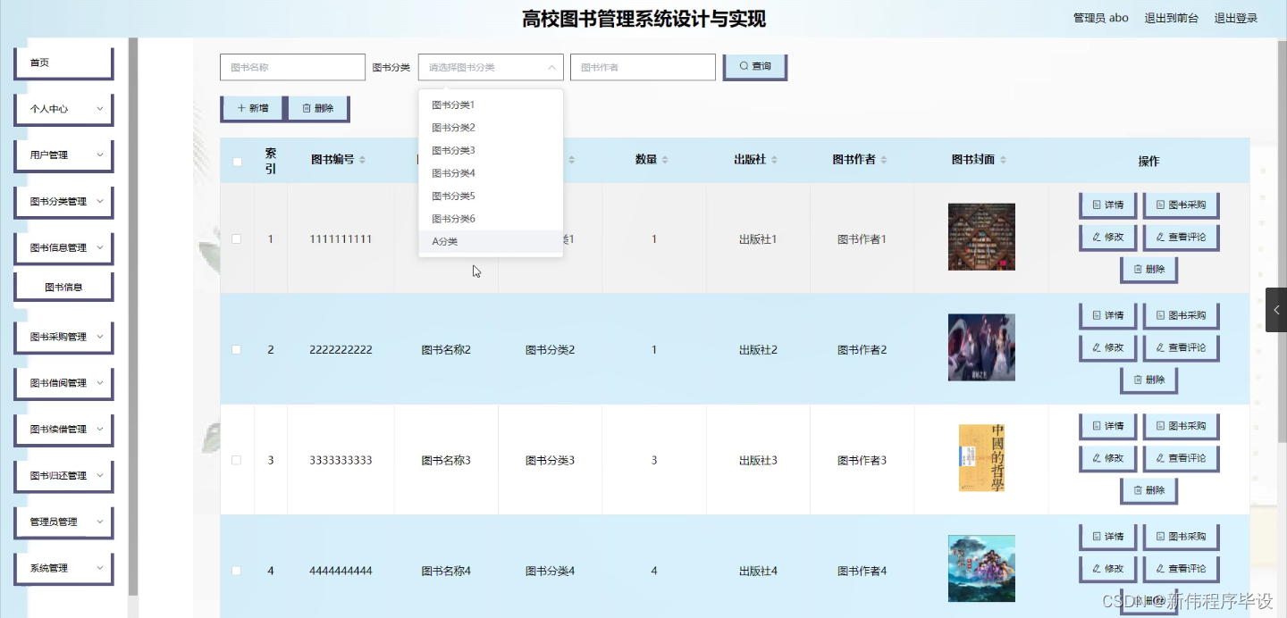 Java计算机毕业设计高校图书管理系统设计与实现(附源码springboot开题论文部署)本校图书馆管理系统的设计与实现毕业设计方案 Csdn博客