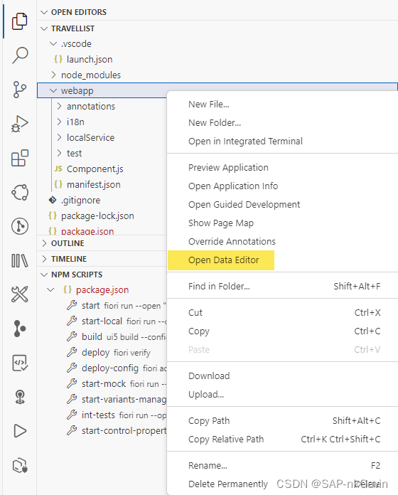 SAP Business Application Studio(BAS)中Mock Server, Layout Editor, Reusable Libraries的使用_sap-fe ...