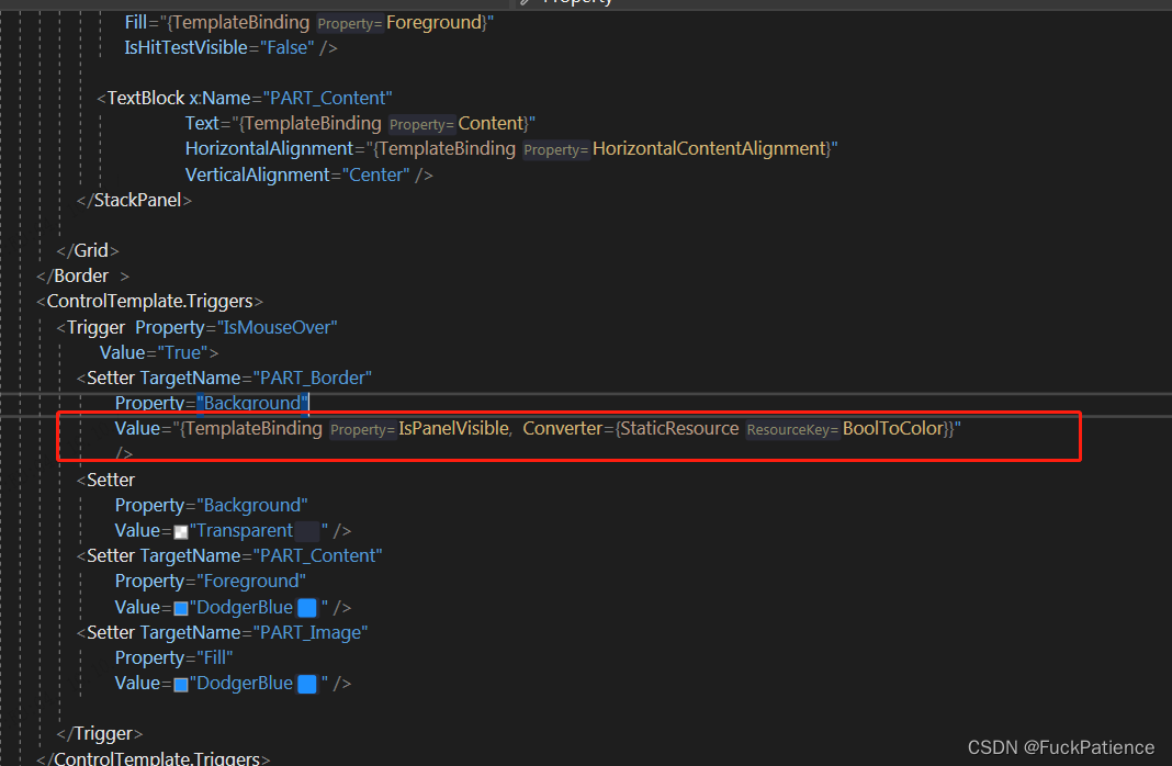 WPF 自定义控件绑定自定义依赖属性失效问题的解决过程_wpf 自定义bool类型属性,无法绑定bool变-CSDN博客