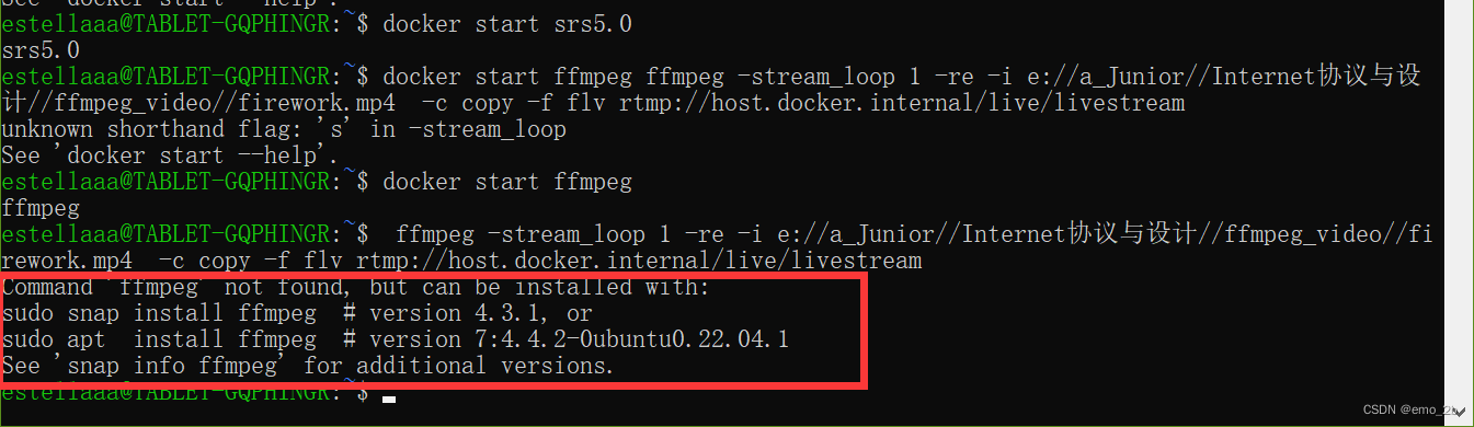 利用Docker启动SRS和ffmpeg_docker srs镜像包-CSDN博客