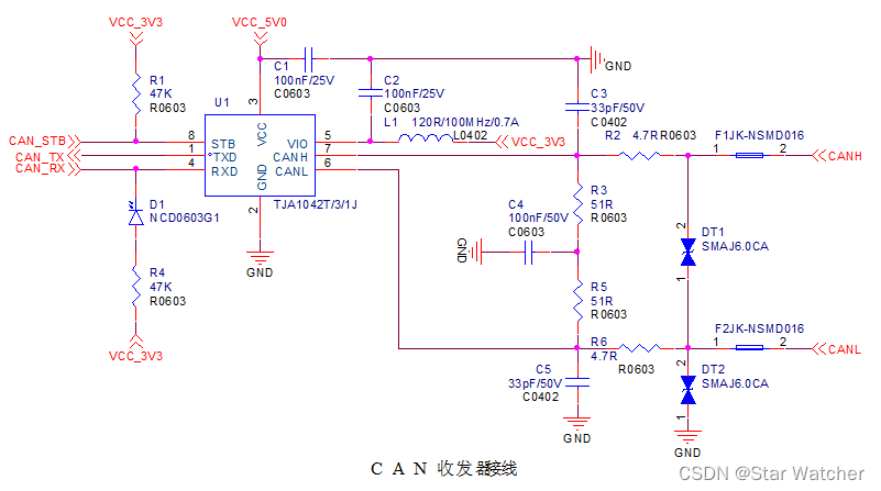 STM32G431xxxx系列CAN通信（三）_tja1042原理图-CSDN博客
