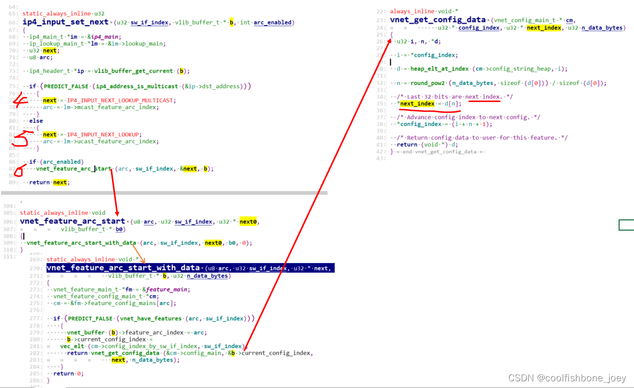 VPP中如何决定当前NODE的下一跳NODE是next_nodes[]中的哪一个-CSDN博客
