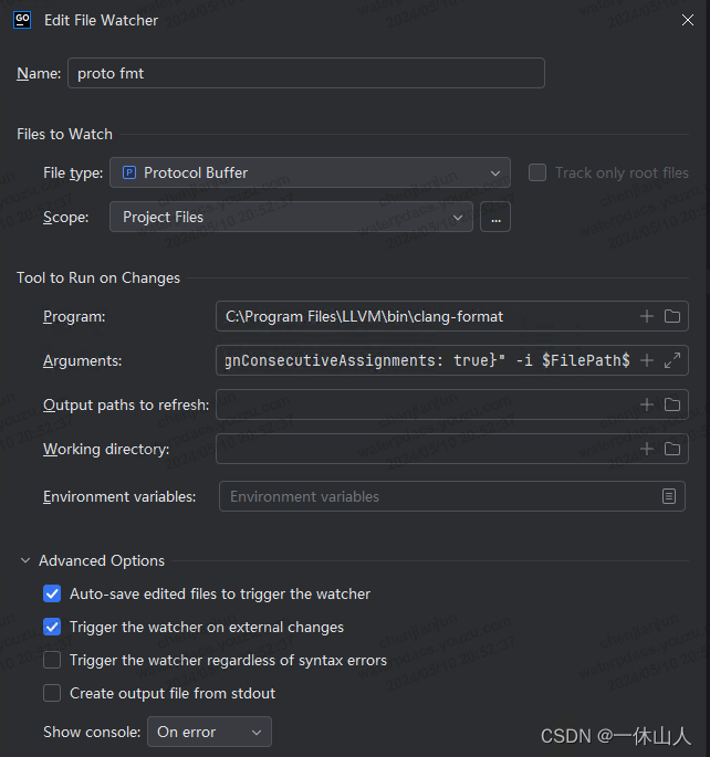 GoLand ProtocolBuffers配置 Proto文件格式化-CSDN博客