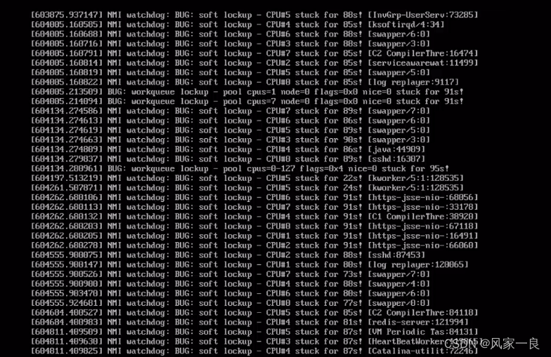 NMI watchdog :BUG:softlockup 解决方案_soft lockup cpu stuck如何解决-CSDN博客