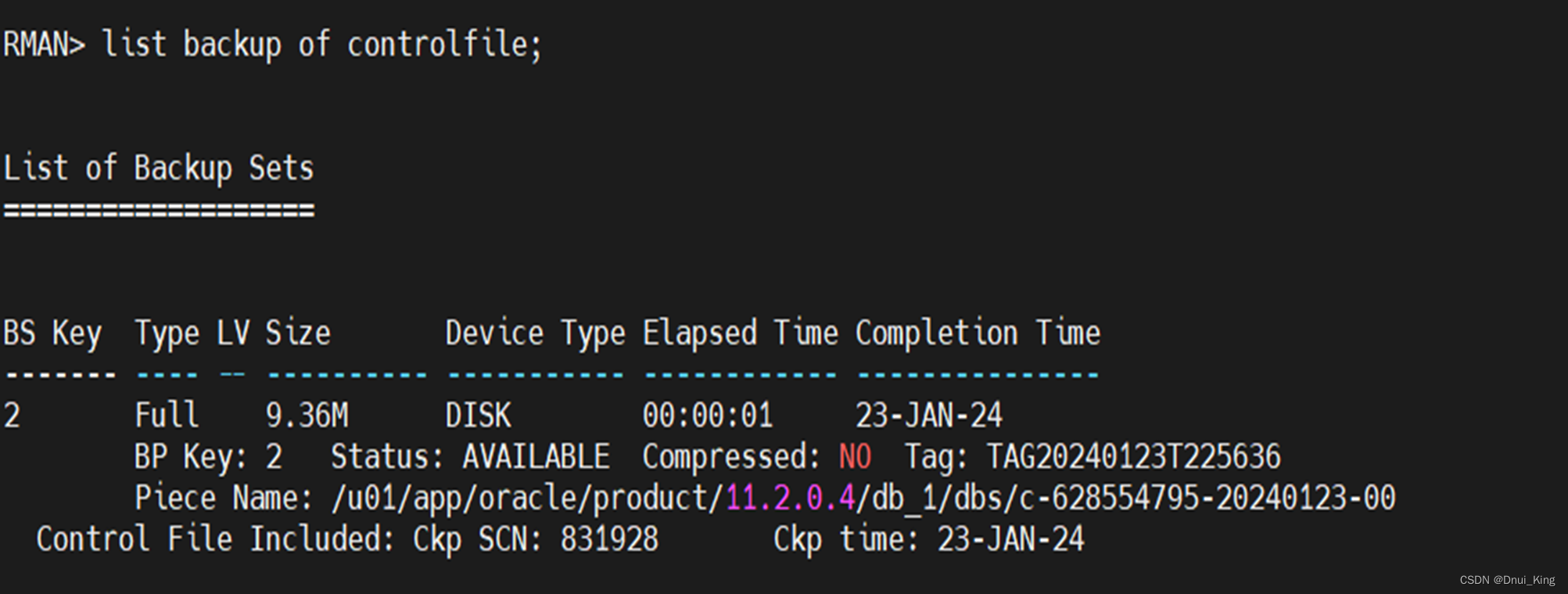Oracle Rman备份恢复实操oracle Rman恢复 Csdn博客