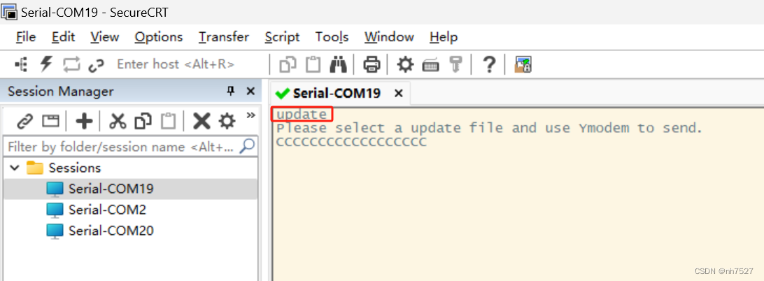 Easyflash的Ymodem通讯测试(SecureCRT)_securecrt ymodem-CSDN博客