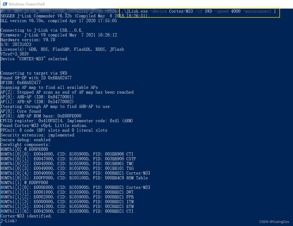 【ARMv8M Cortex-M33 系列 2.4 -- Jlink 连接问题： the connected probe appears to be a j-link clone】_the ...