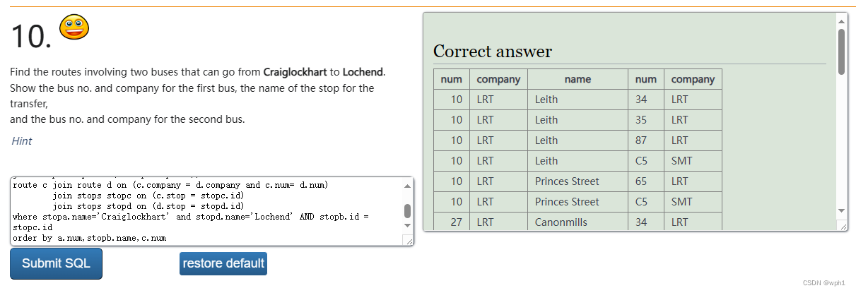 SQlZOO中self join最后一题难点解析-CSDN博客